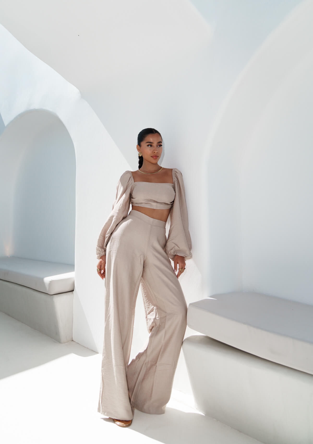 Beige BEYOND DOUBT BOTTOMS - BGWL1889 | BUBBLEGUN