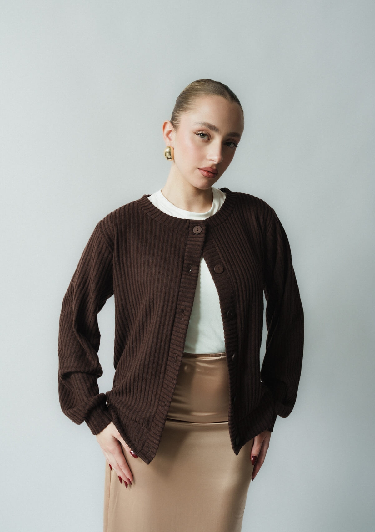 Brown COMFORT ZONE JACKET - BGWL2041 | BUBBLEGUN